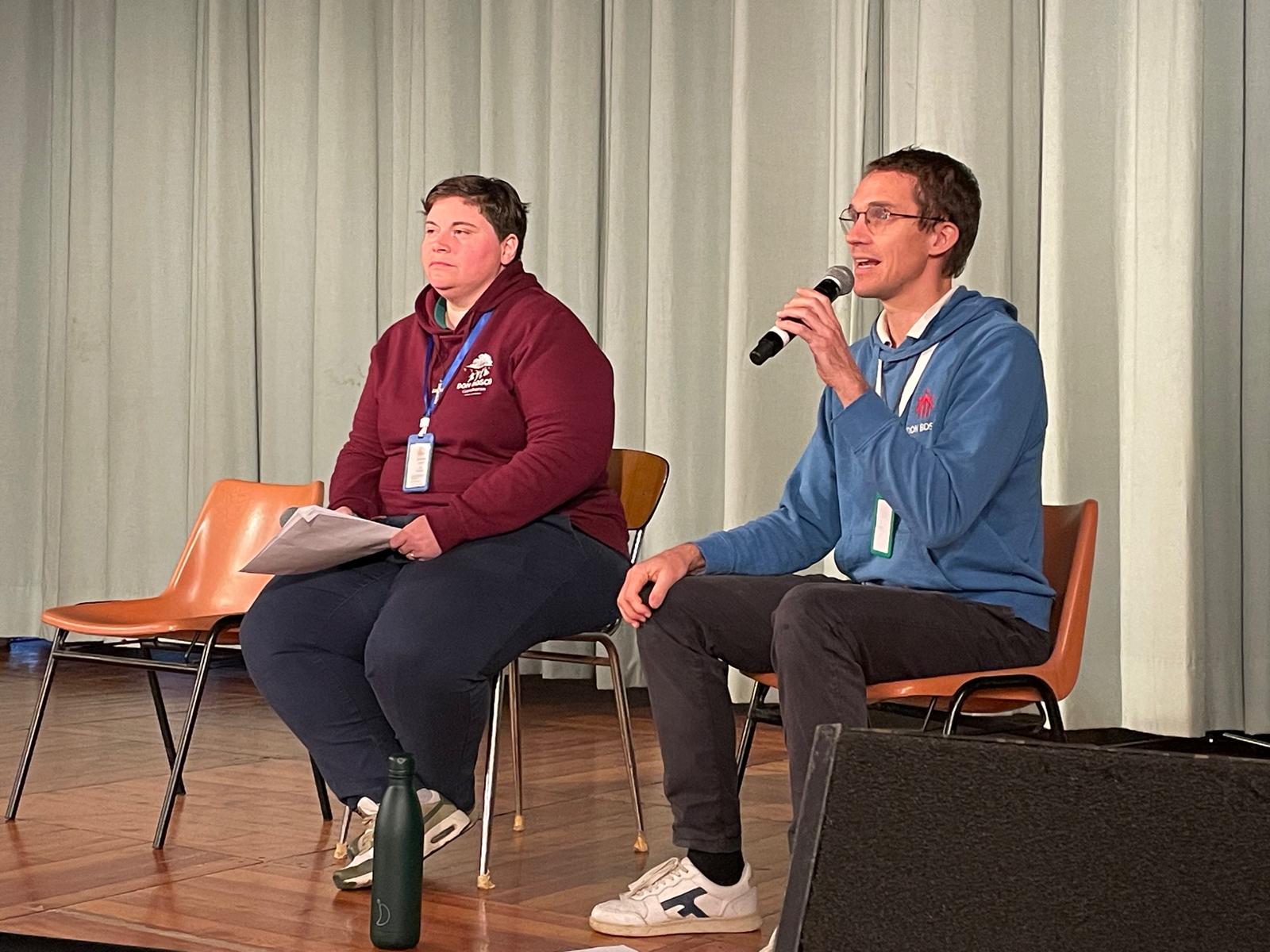 Songe des 9 ans de Don Bosco : sœur Anne-Flore Magnan et frère Alban ...